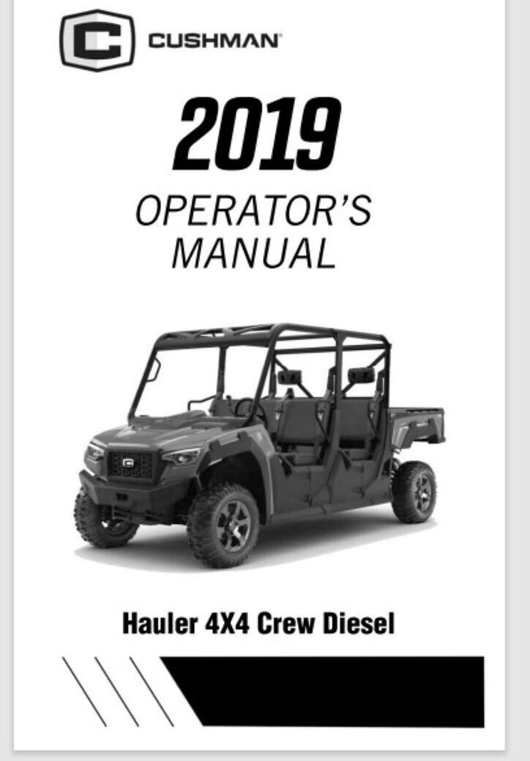 Cushman Hauler 4x4 Crew Diesel 2019 Operator's Manual 72 Pages - Etsy