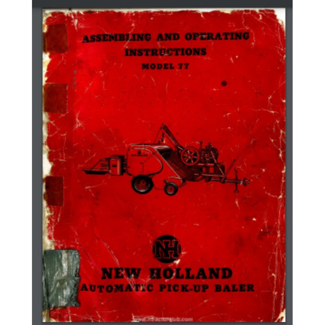 New Holland Model 77 Automatic Pick up Baler Assembling & Operating ...