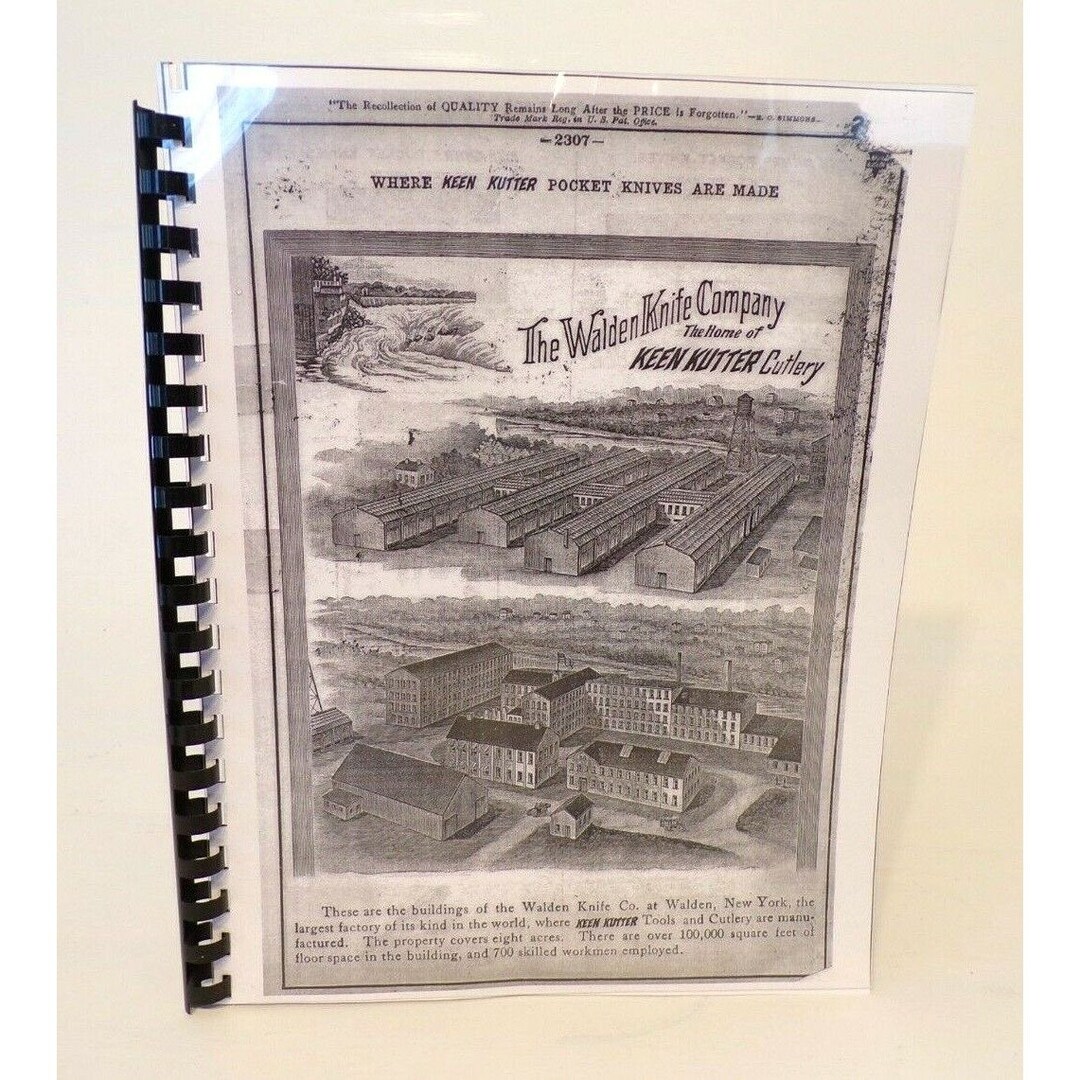 Walden New York Keen Cutter Knife Cutlery Catalog 36 Pages Circa 1901 ...