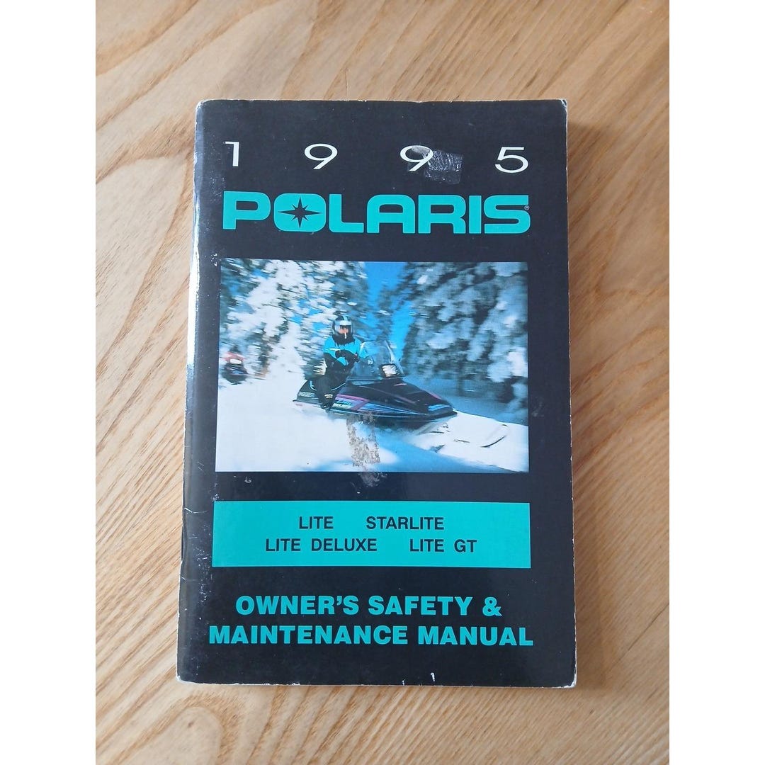 1995, Polaris, Lite, Starlite, Snowmobile, Owners, Manual - Etsy