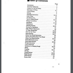 Regal K6722 Thru K6727 Bread Maker Machine Owner Manual & Cookbook 60 ...