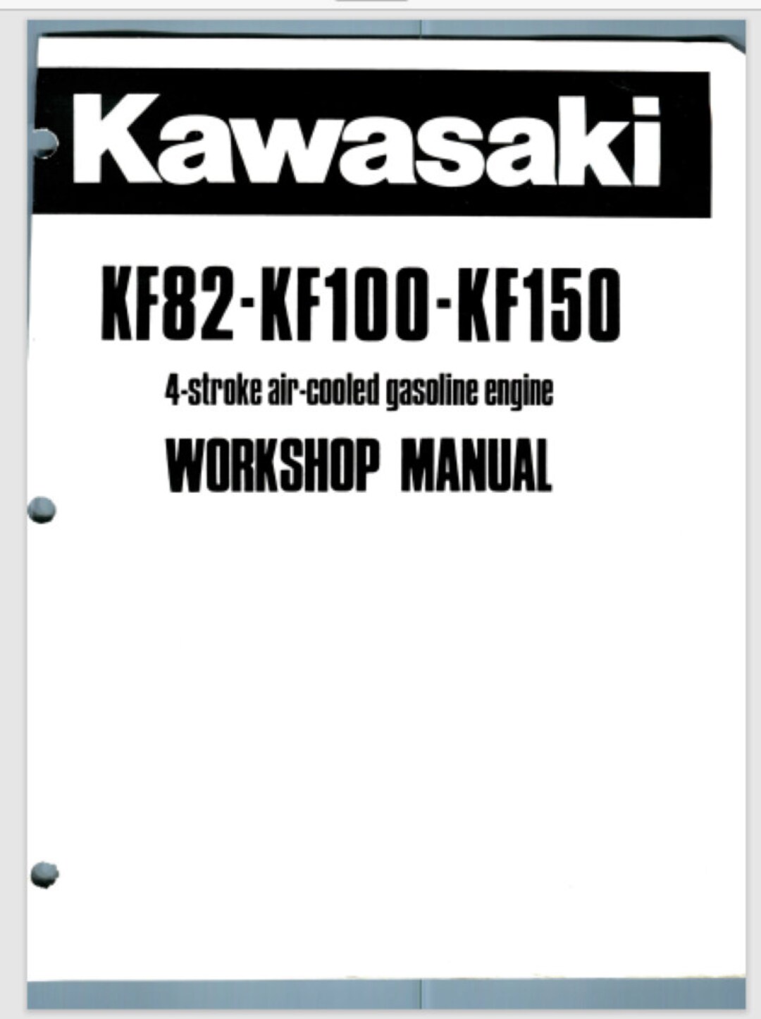 Kawasaki KF82 KMOO KF150 Engine Workshop Manual 60 Pages - Etsy