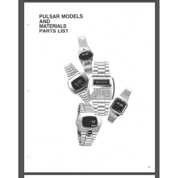 Pulsar Watch Parts - Etsy