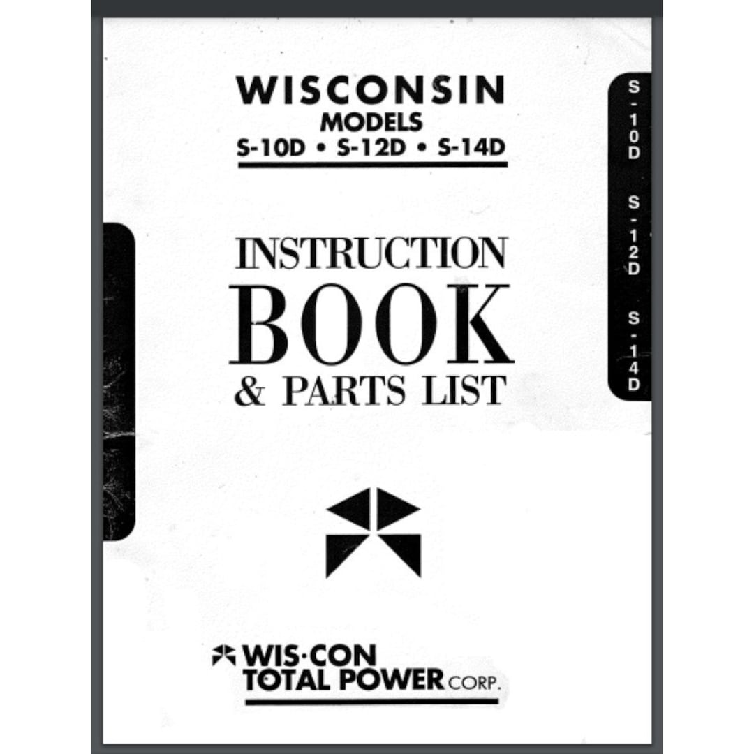 Wisconsin S10D S12D S14dhp Engine Owner Parts Manual 76 Pages Comb ...