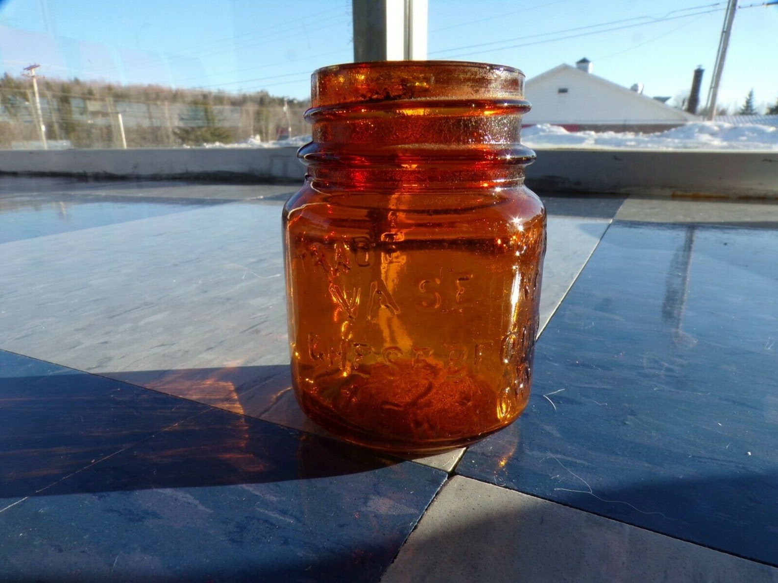 Small antique VASELINE jar CHESEBROUGH New York early Brown | Etsy