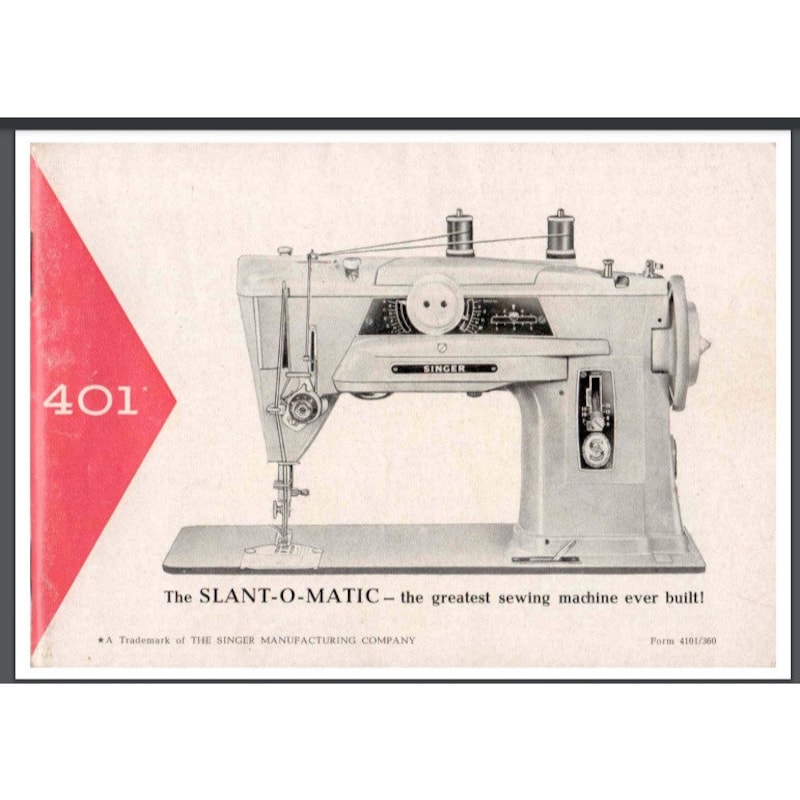 Singer 401 Sewing Machine - Etsy
