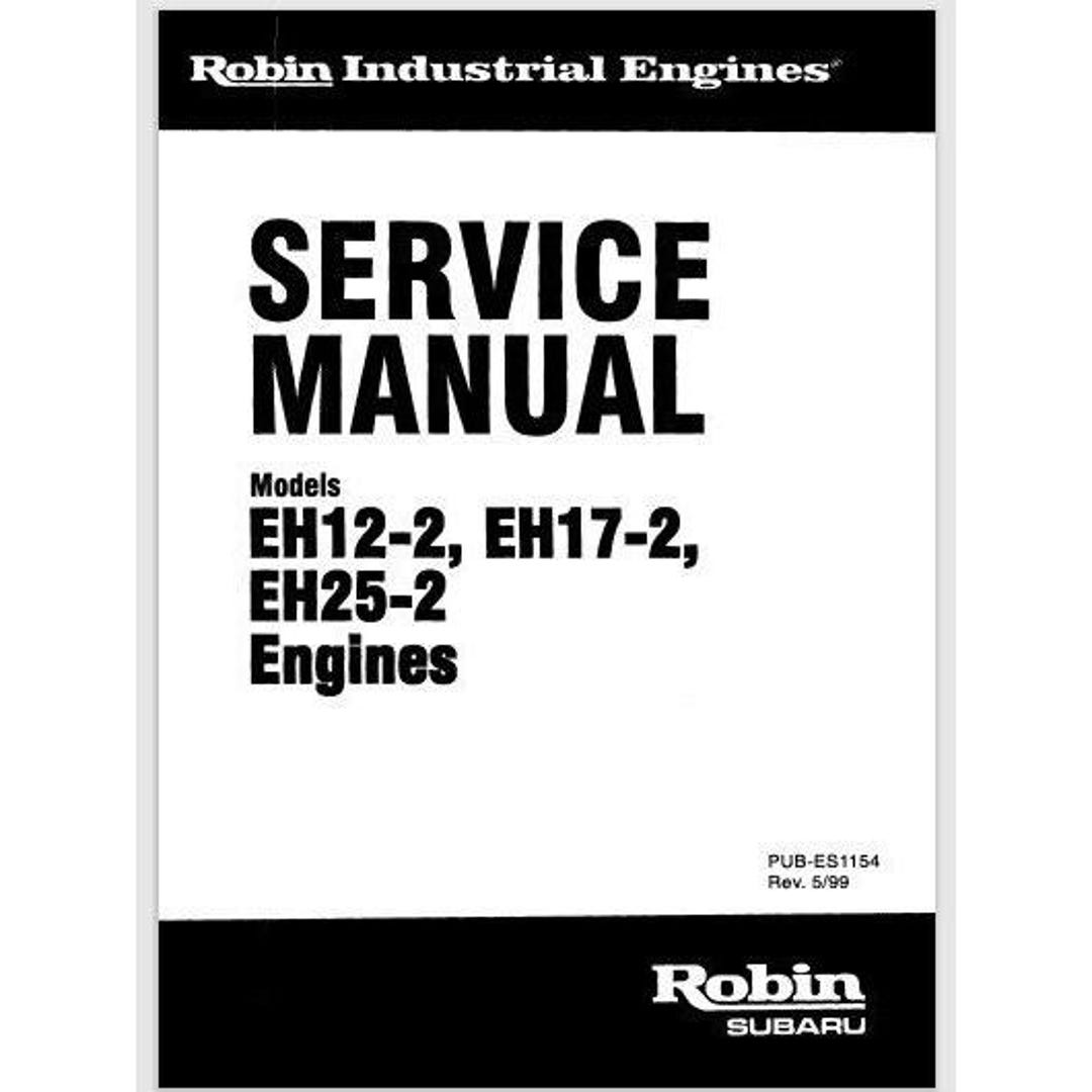 Robin Subaru EH12 EH17 EH25 Engine Service Manual 78 Pages 19990500 - Etsy