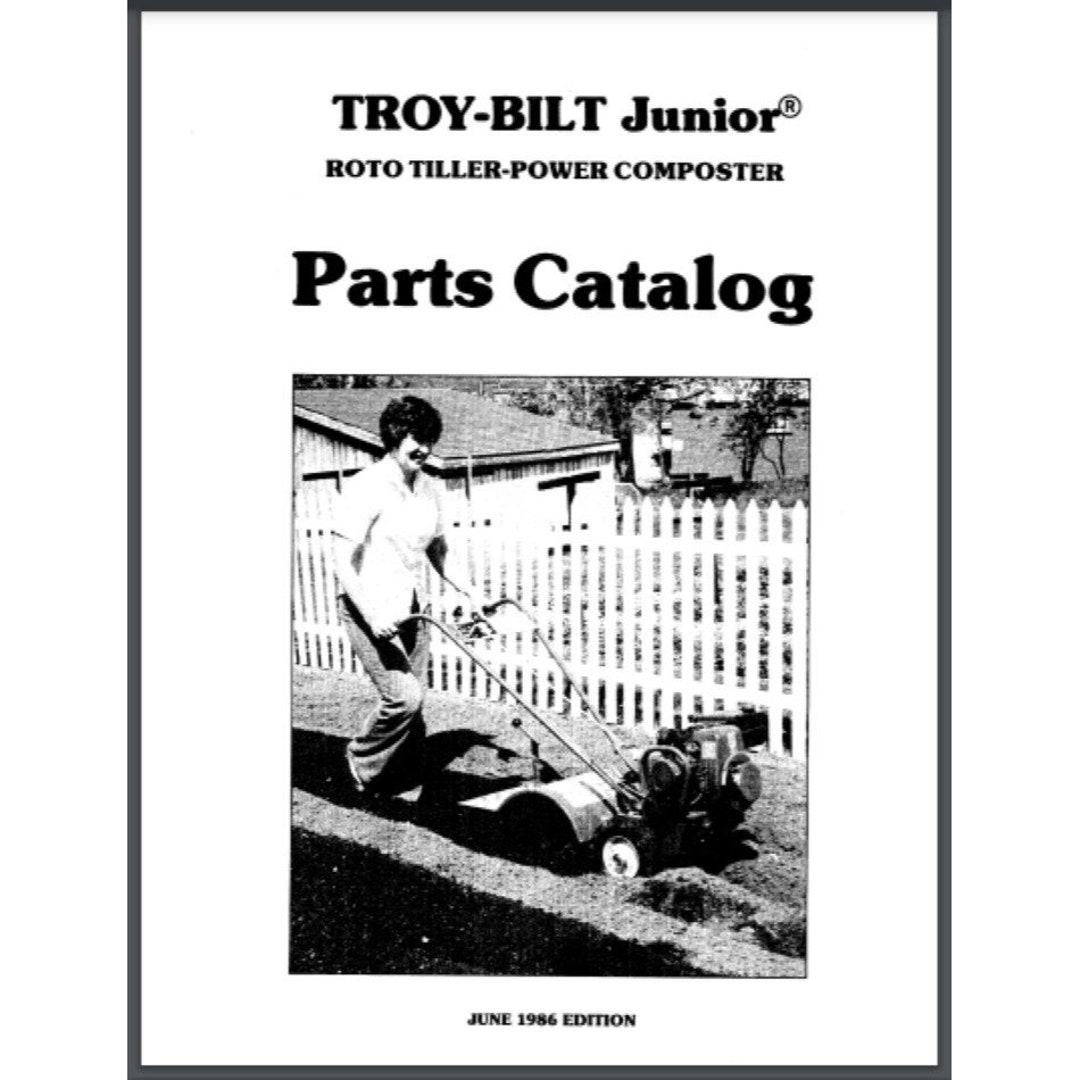 Troy-bilt Junior Roto Tiller Parts Catalog Model Year 1986 24 Pages - Etsy