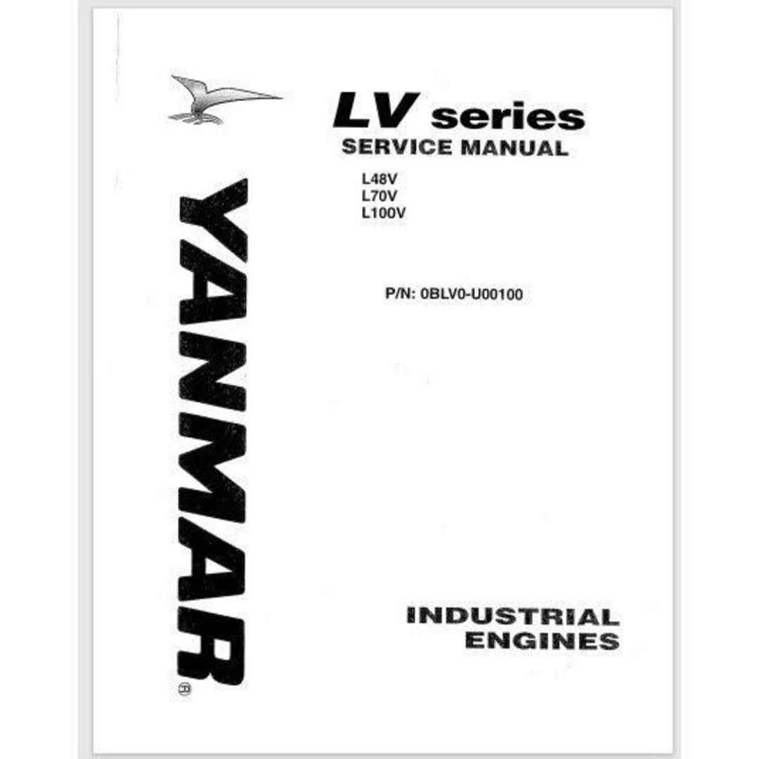 Yanmar L48V L70V L100V Diesel Engine Service Manual 248 Pages 2007 - Etsy