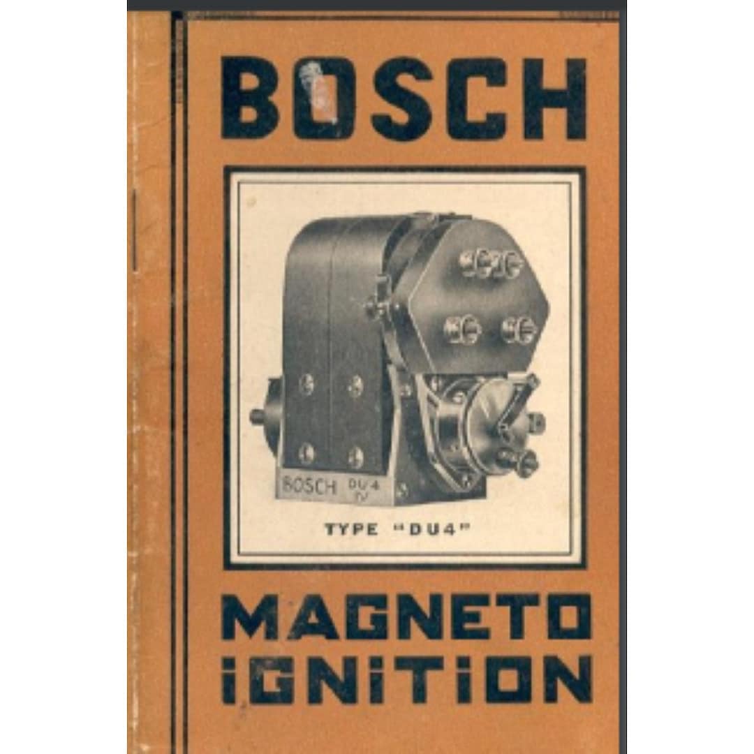 BOSCH DU4 DU Type MAGNETO Instruction and Parts Manual 18 Pages Comb ...
