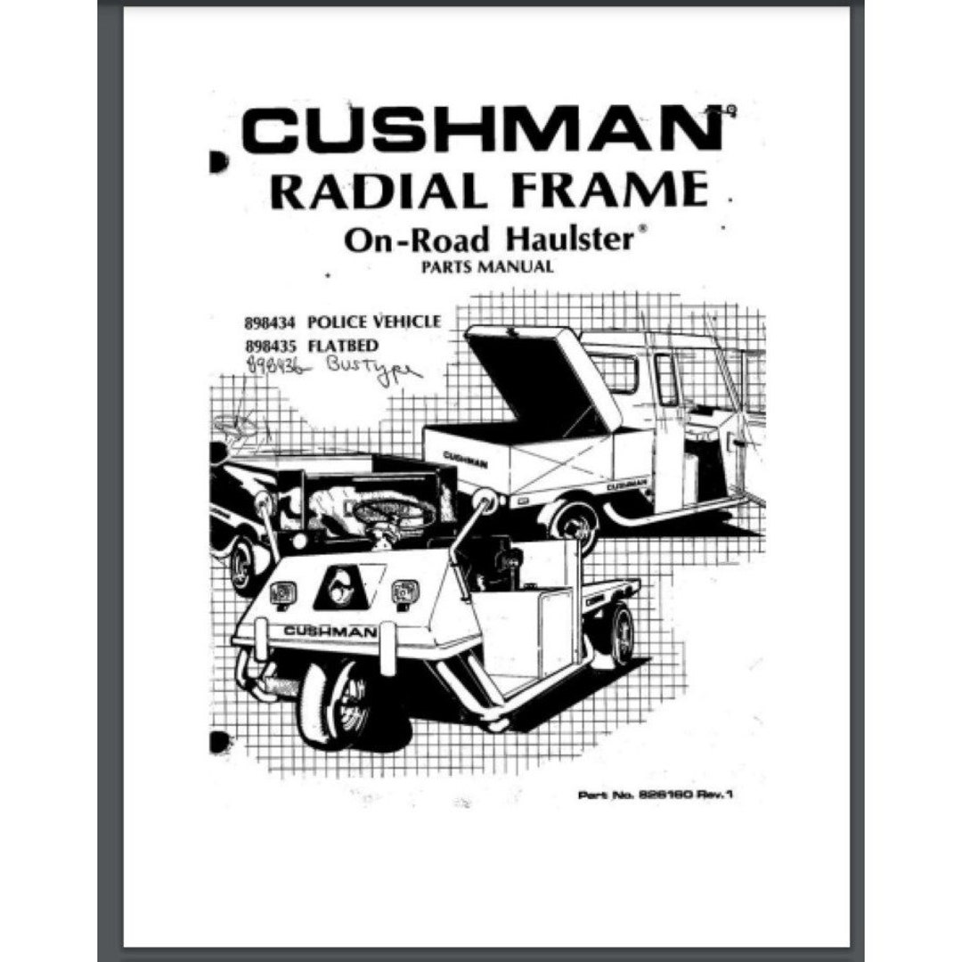 Cushman on Road Haulster Police and Flatbed Parts Manual 111 Pages ...