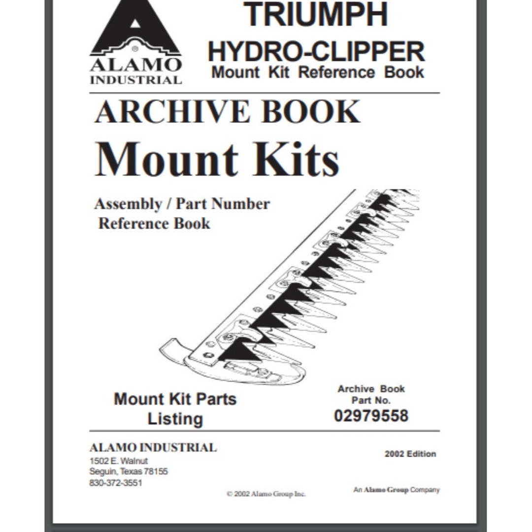 Hydro-clipper ALAMO S02979558 SICKLE BAR Mower Owner Manual Parts List ...