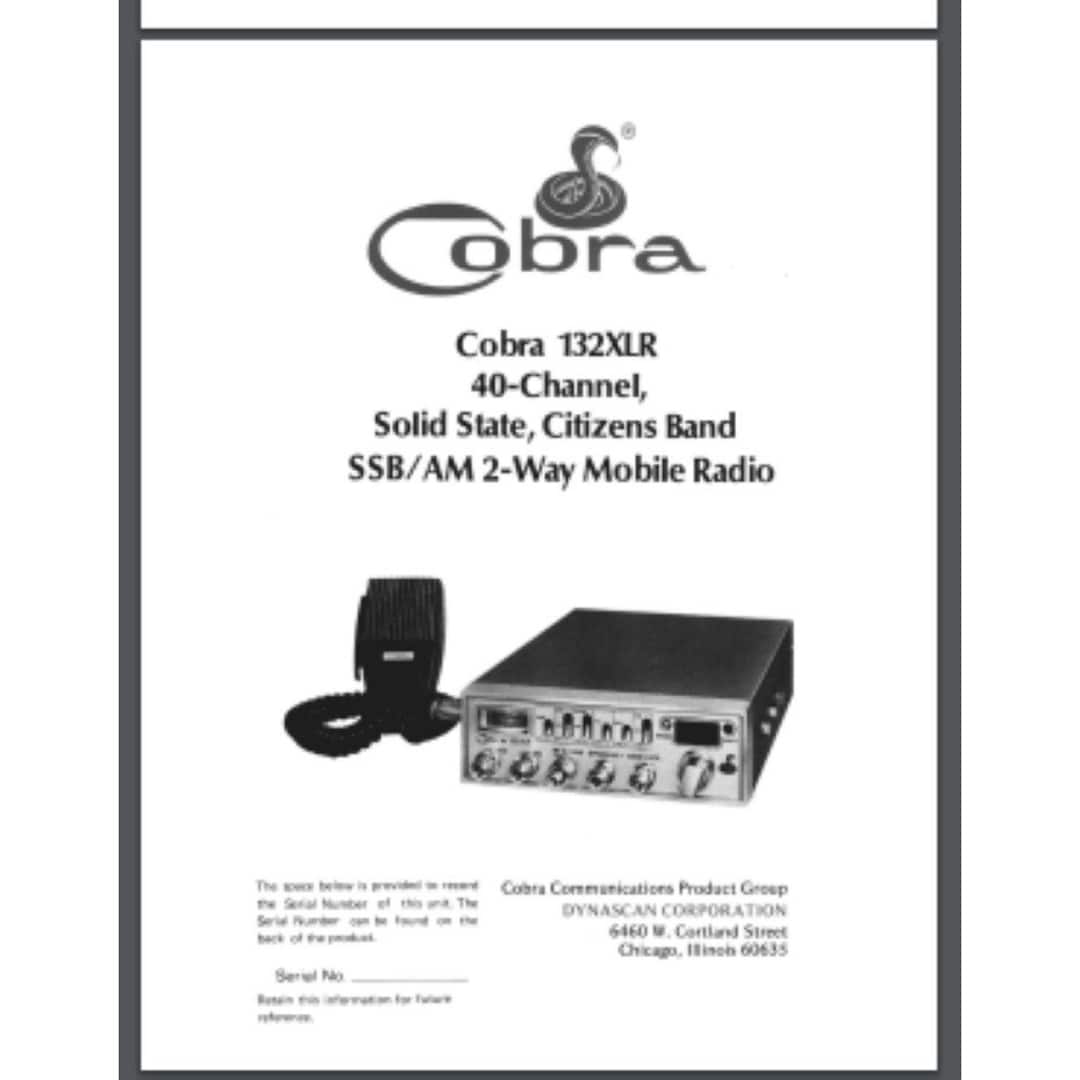 Cobra 78X CB Radio 40 Channel 29 Page Owner Manual Comb Bound Gloss ...