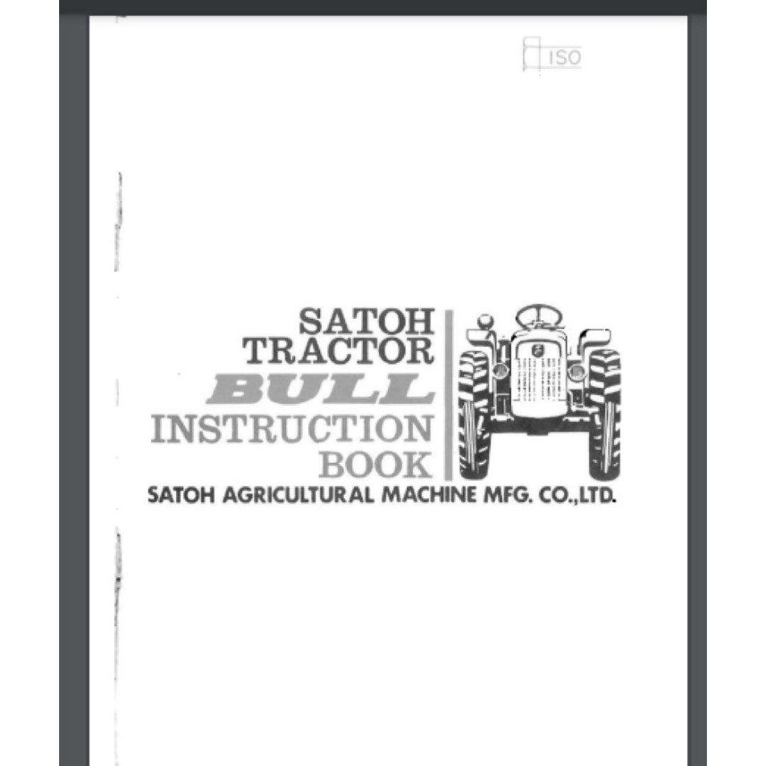 Mitsibishi Satoh BULL Tractor S-630 Instruction Manual 72 Pages Year ...