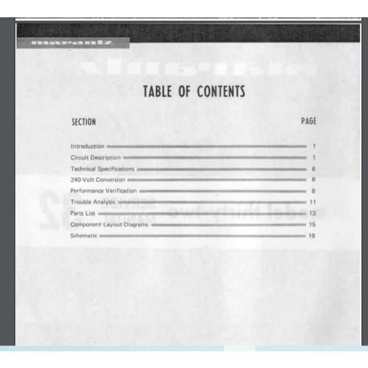 Marantz Model 32 Stereo Console Amplifier Service Manual 21 Pages Comb ...