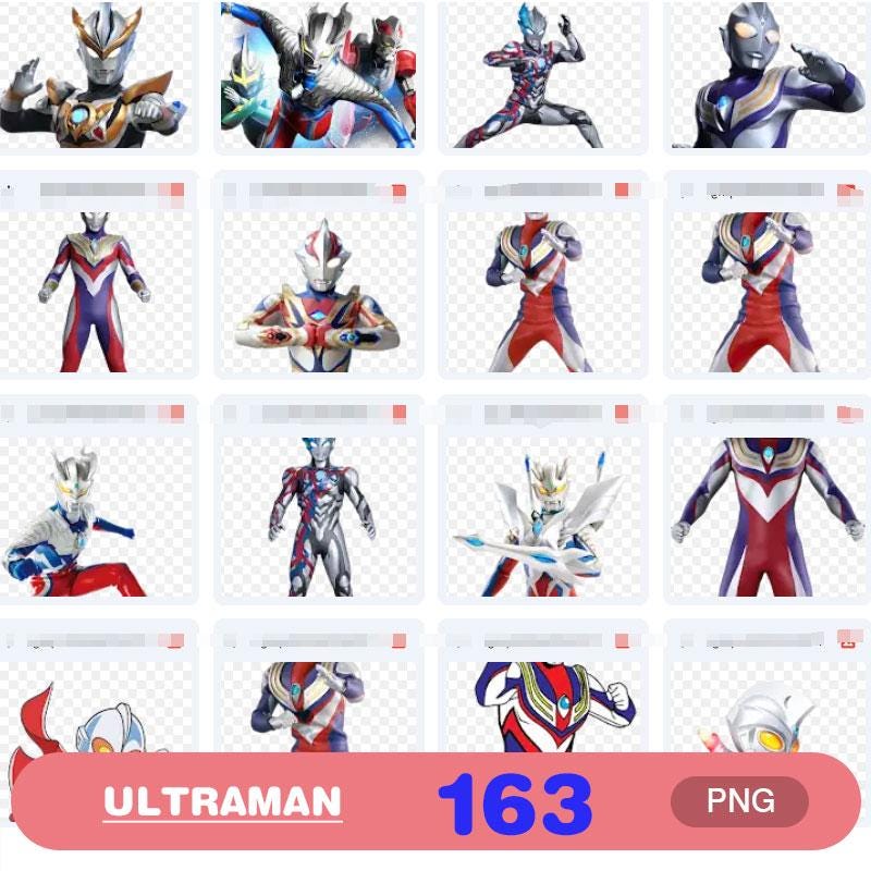 163 Ultraman Superhero Cartoon Material, Children's T-shirt Printing ...