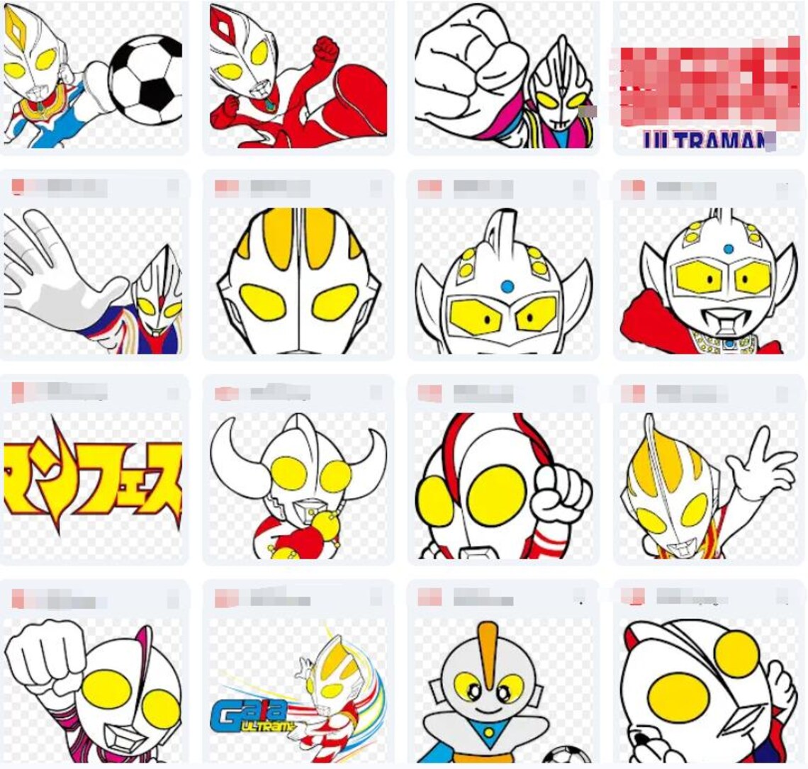 163 Ultraman Superhero Cartoon Material, Children's T-shirt Printing ...