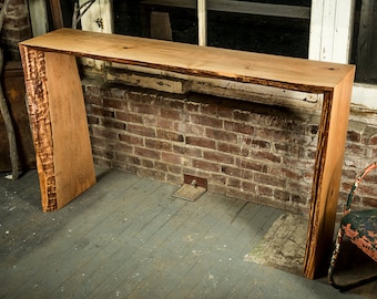 Live Edge Waterfall Side Table - Etsy