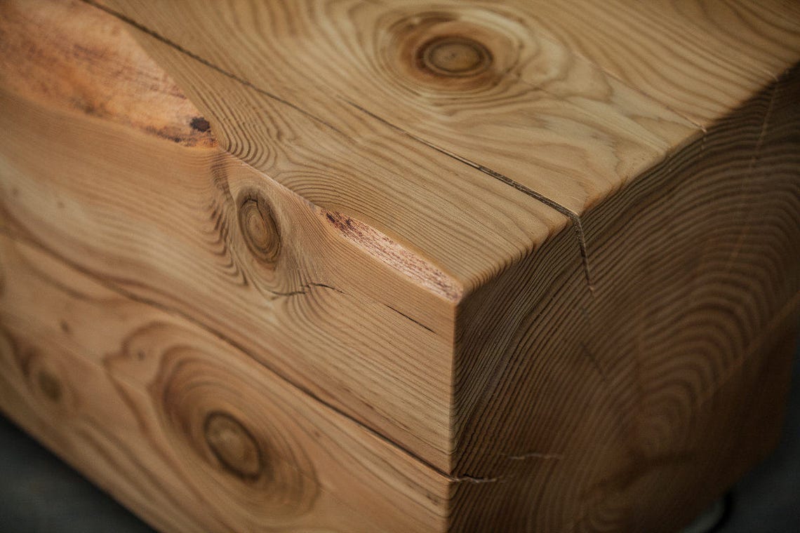 SOLD - Rolling Solid Wood Coffee Table - Retail. Home. Office. - Etsy