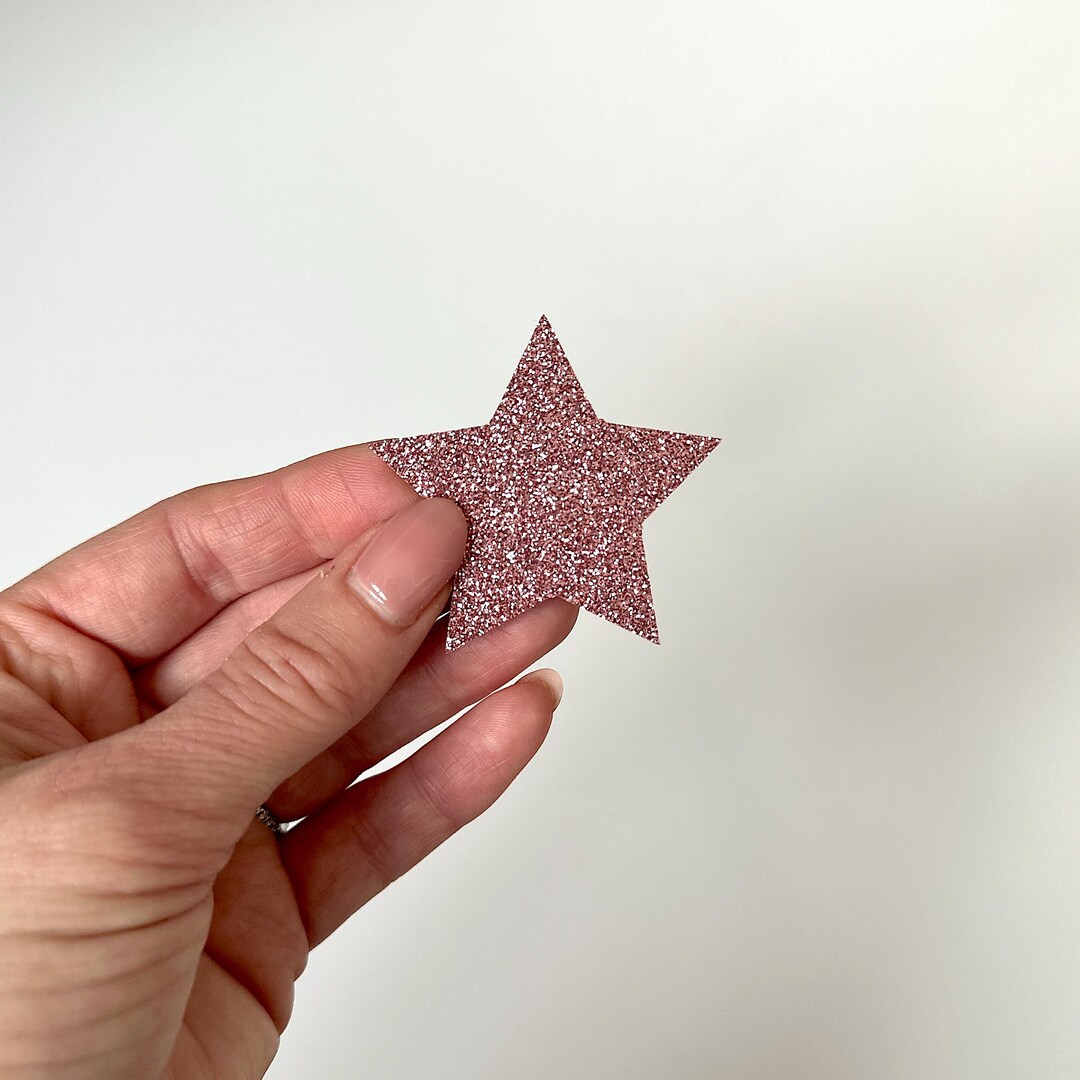 2 Pack Pink Glitter Star Hooks | Kids Wall Hooks to Hang Bunting ...