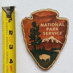 National Park Service Arrowhead on Wood 4.5 Inches - Etsy