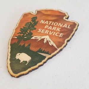 National Park Service Arrowhead on Wood 4.5 Inches - Etsy