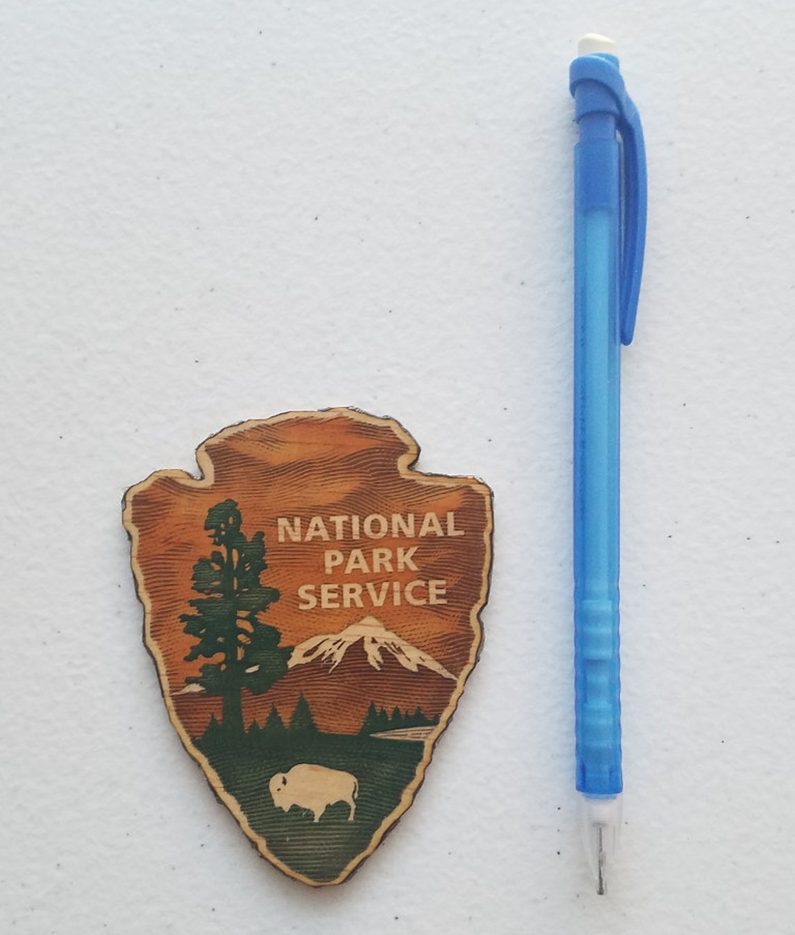 National Park Service Arrowhead on Wood 3.5 Inches - Etsy