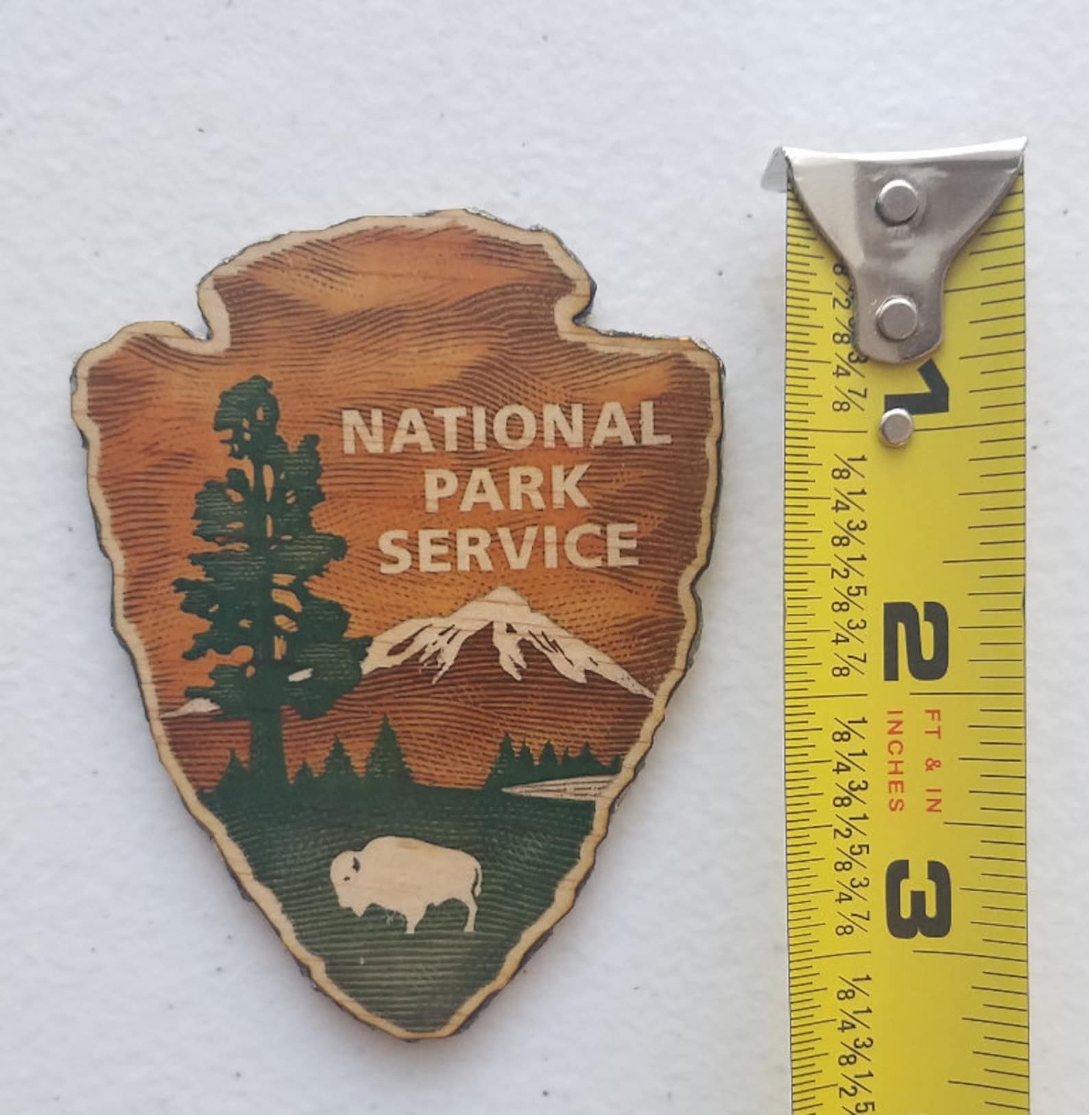 National Park Service Arrowhead on Wood 3.5 Inches - Etsy