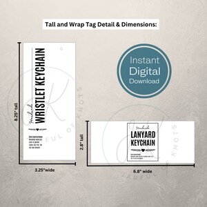 Digital Download, Wristlet and Lanyard Display Tags, 4 Styles, Ready to ...