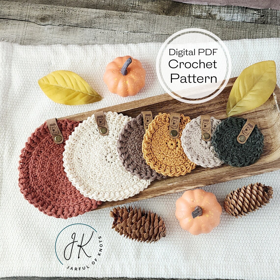 Isabel Coaster, 3 Sizes, Car Coasters, Crochet Pattern (PDF Pattern) - Etsy