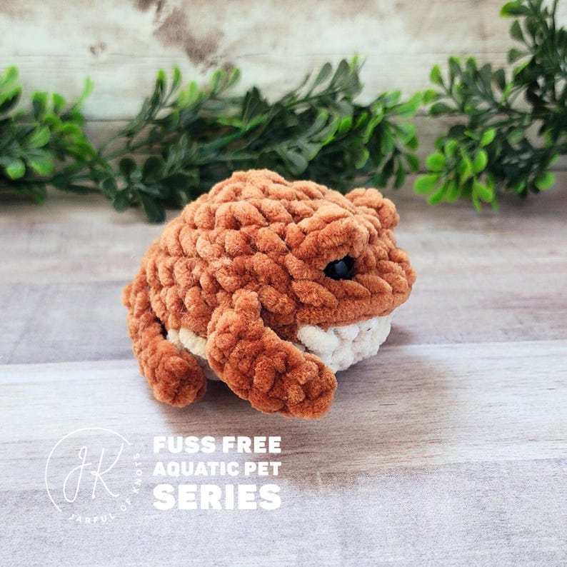 Low-sew Frog Crochet Pattern, Fuss-free Aquatic Pet Pattern Series ...