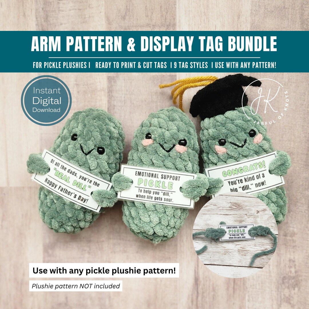 Crochet Pattern Display Tag Bundle, Arm Pattern and Display Tags Bundle ...