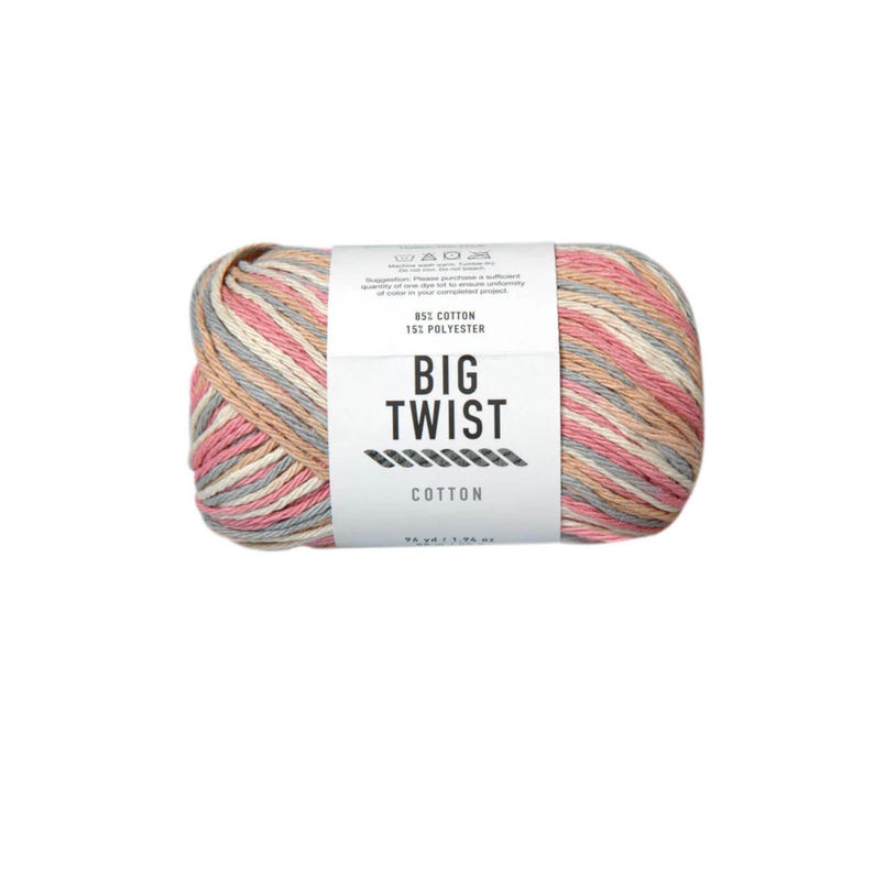 Big Twist Cotton Blend Yarn - Rosy Cheeks 3-pack - Medium Weight - Etsy