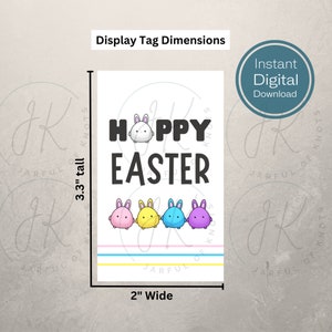 Digital Download, Hoppy Easter Gift Tags, PNG, Ready to Print and Cut ...
