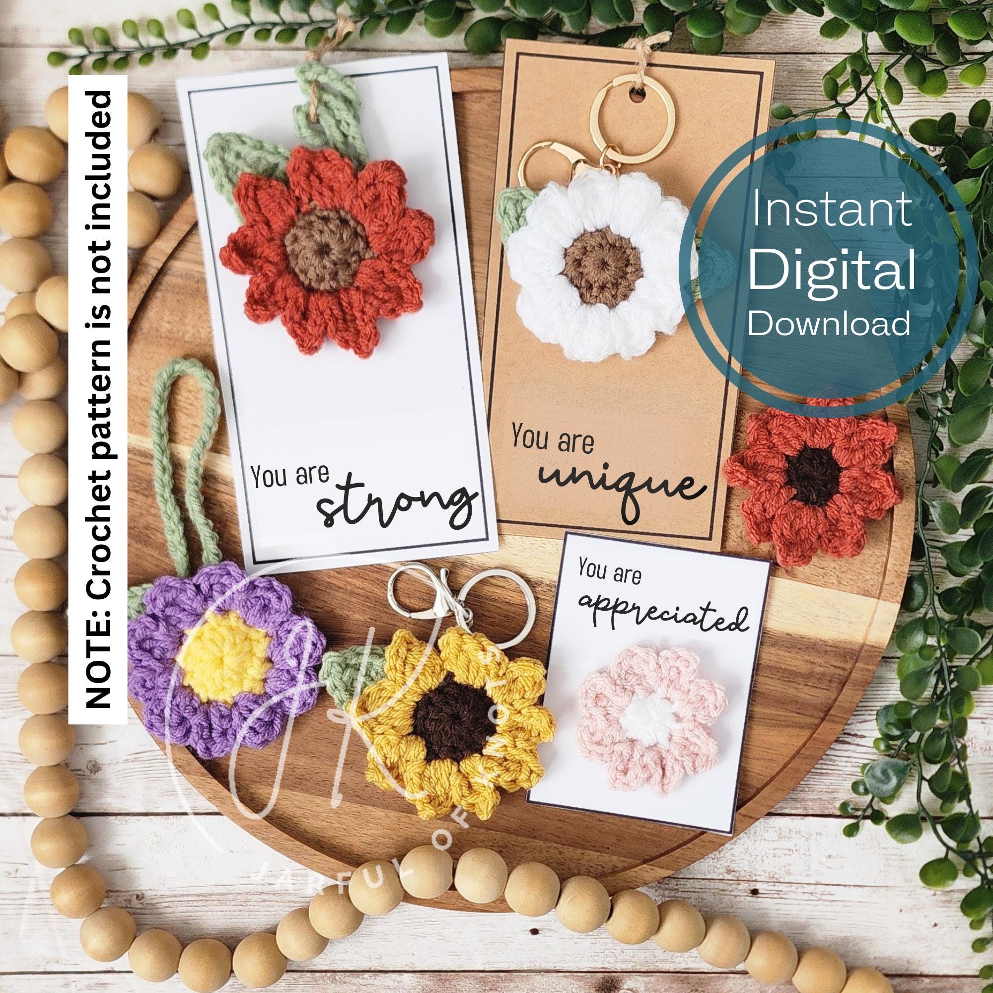 Positive Affirmation Tags: Keychain, Charm, Pocket Hug (printable PDF ...