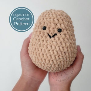 Punny Potato Plushie Pattern With Bonus Keychain Pattern Included - Etsy