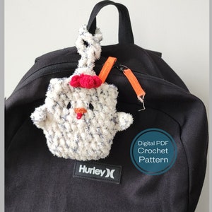 Crochet Pattern, Chicken Bag Charm Pouch, Cute Pouches, Chicken Bag ...
