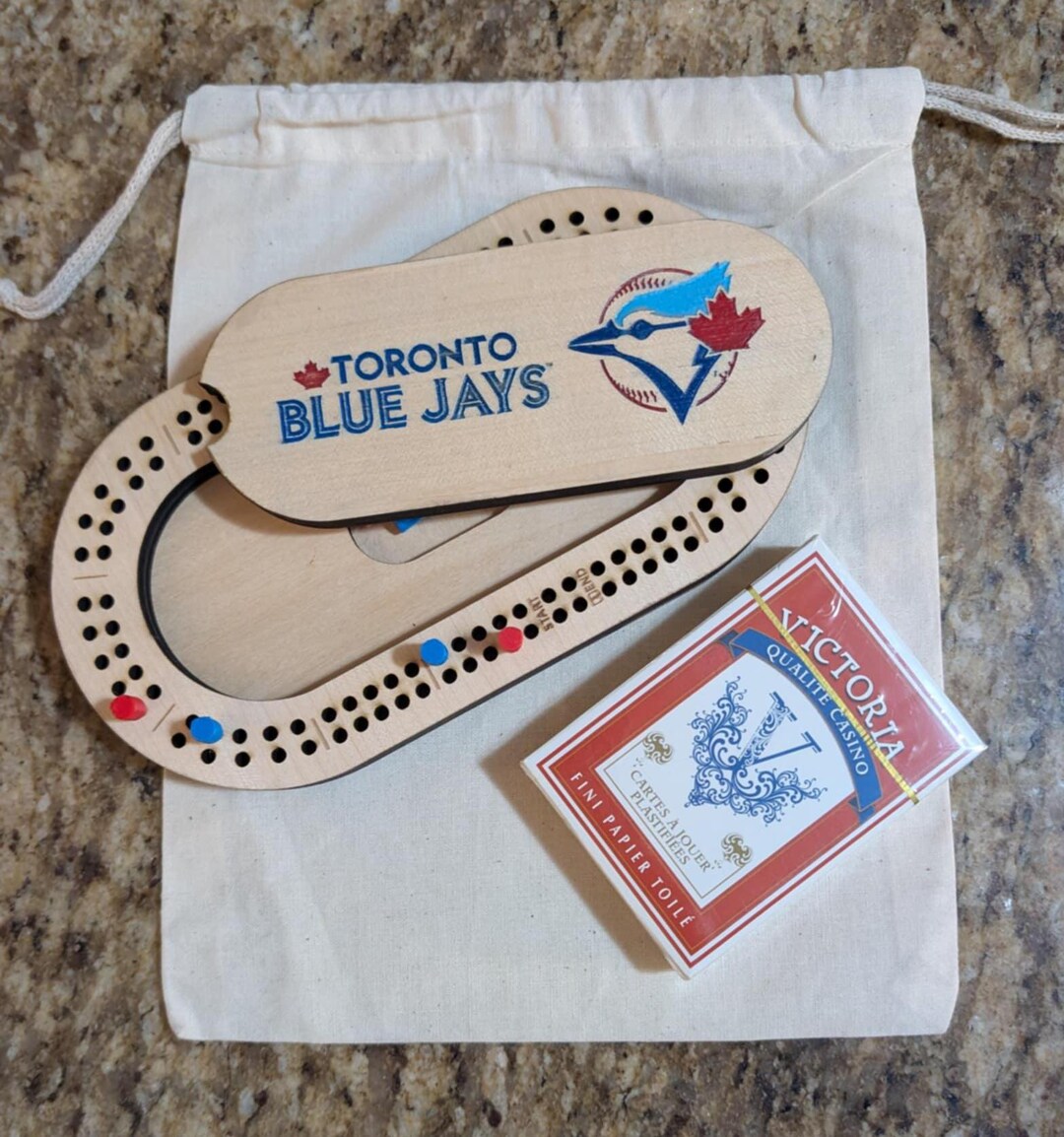 Mini Cribbage Board With Pegs & Storage, Travel Games, Family Game ...