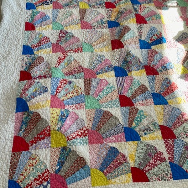 Vintage Fan Quilt - Etsy