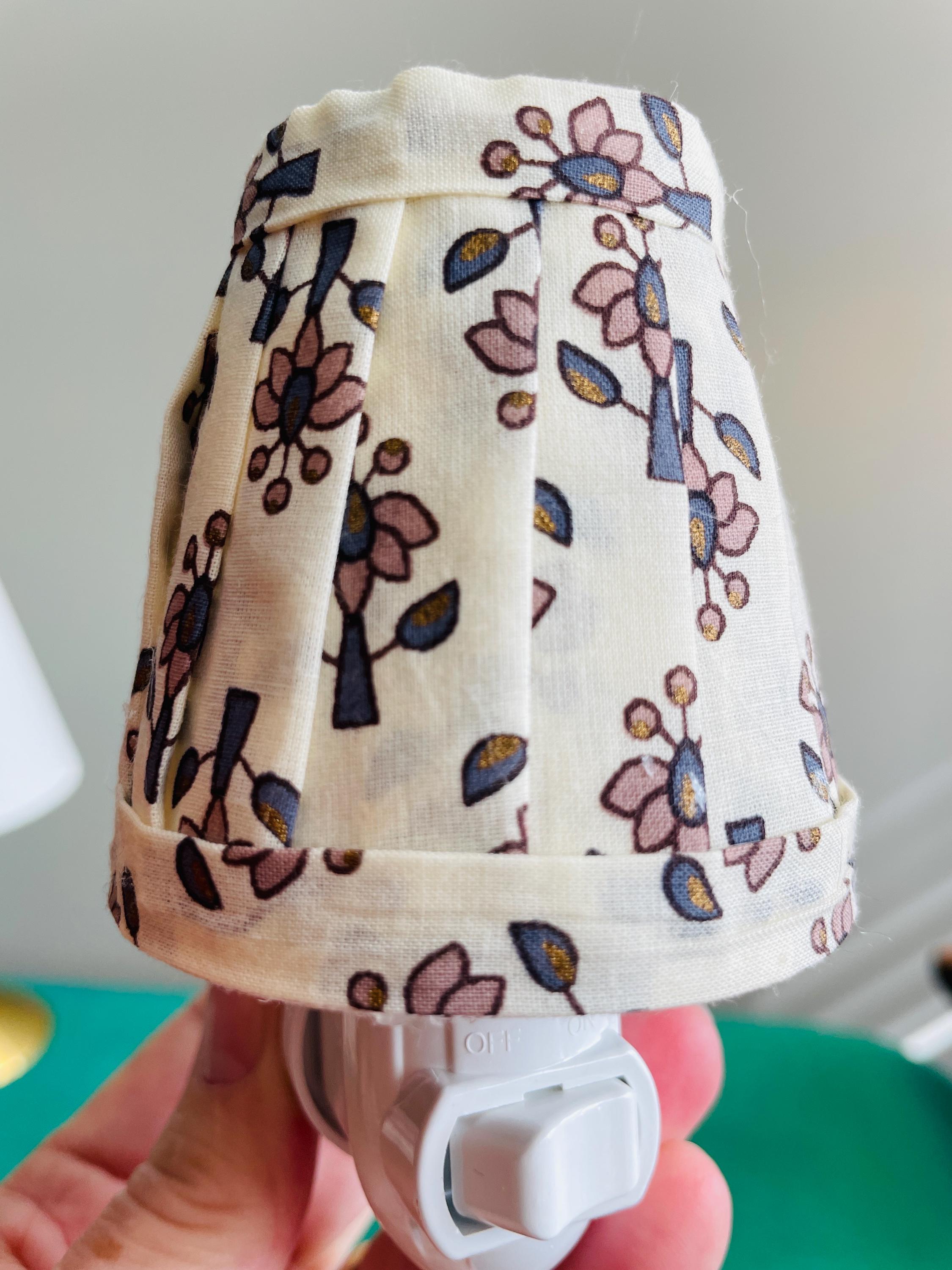 Night Light, Made to Order Lampshade , Handmade Pleated Fabric ...