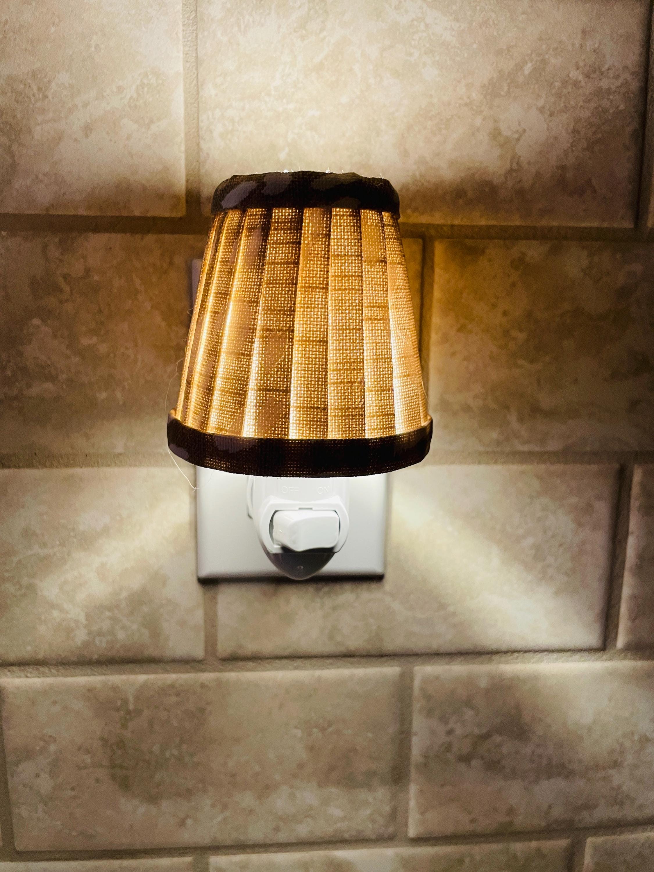Night Light, Made to Order Lampshade , Handmade Pleated Fabric ...