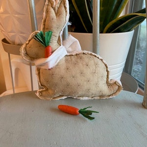 Bunny, Antique Bunny, Vintage Quilt Bunny, Gift for the Home, Gift for ...