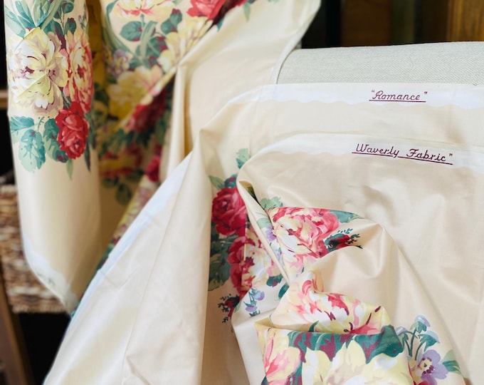 Vintage Waverly Fabric, Romance Pattern, Waverly, 15 Yards of Classic ...