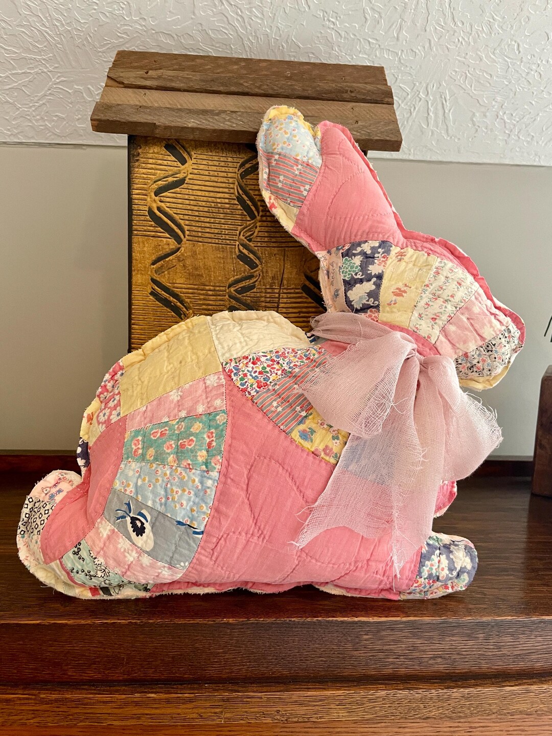 Bunny, Antique Quilt, Easter Bunny, Vintage Quilt Bunny, LARGE ...