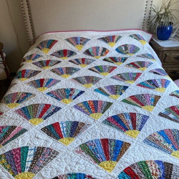 Vintage Fan Quilt - Etsy