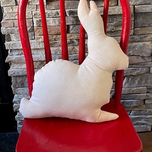 Vintage Feed Sack Bunny, Antique Grain Sack, Grain Sack Bunny, Feed ...