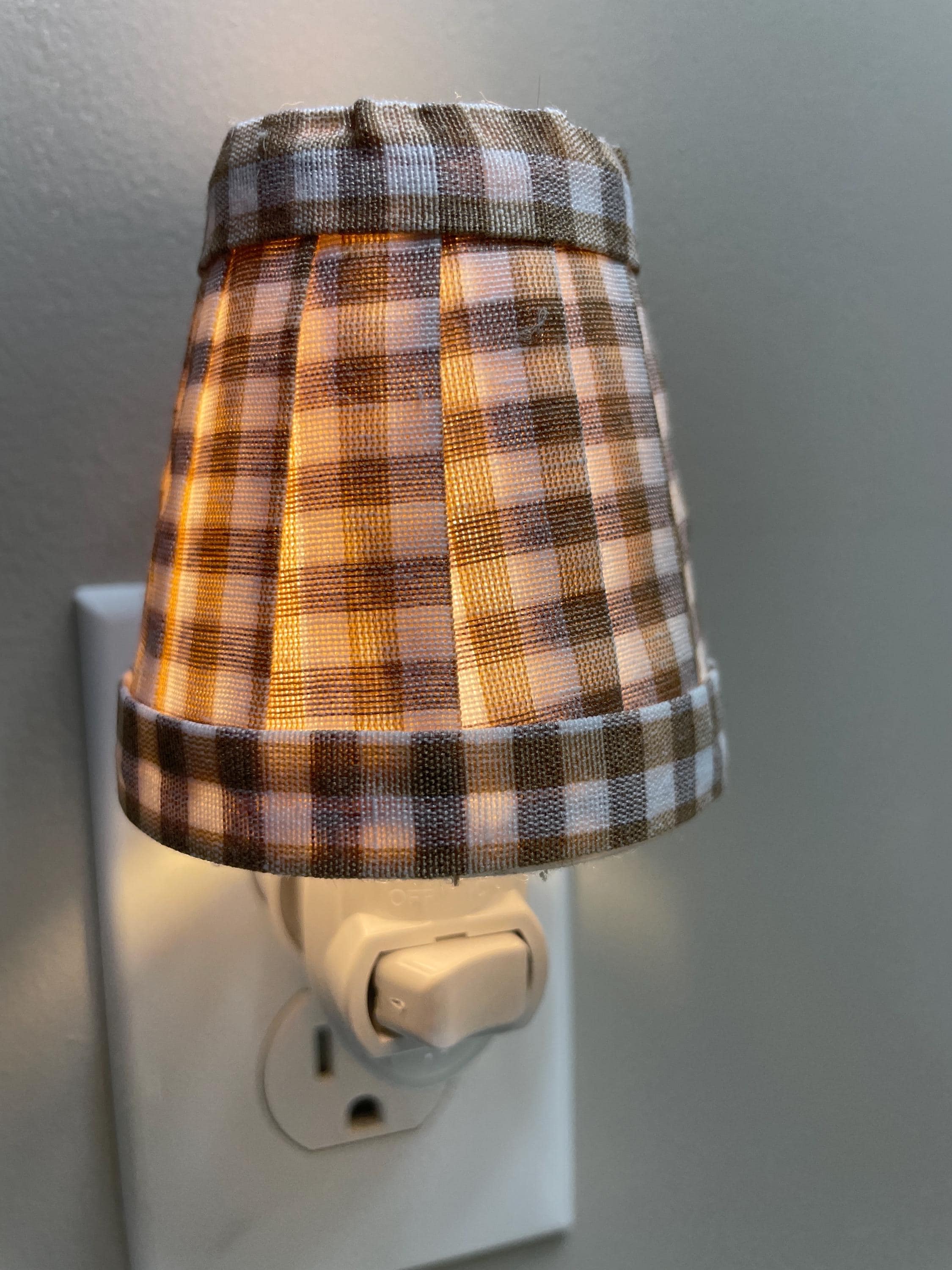 Night Light, Made to Order Lampshade , Handmade Pleated Fabric ...