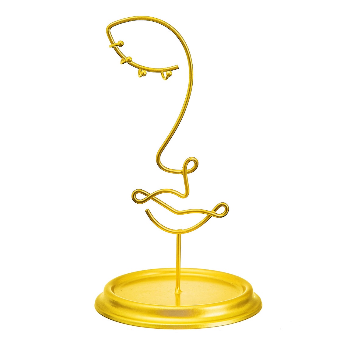 Wire Gold Half Face Abstract Jewellery Stand Jewelry Holder - Etsy