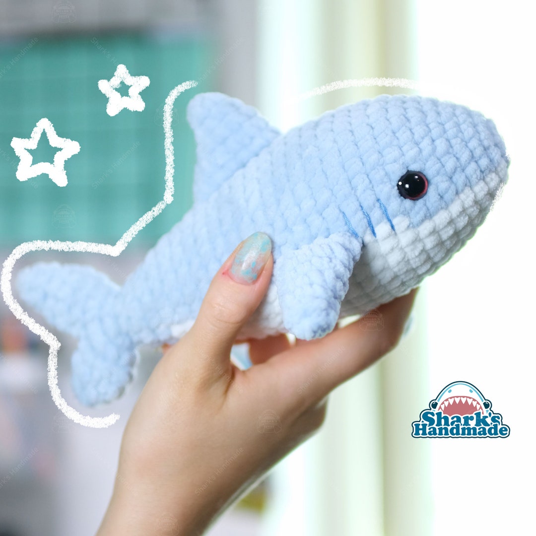 Shark Plushie - Amigurumi Crochet Toy - Haj Gosedjur Birthday Gift ...