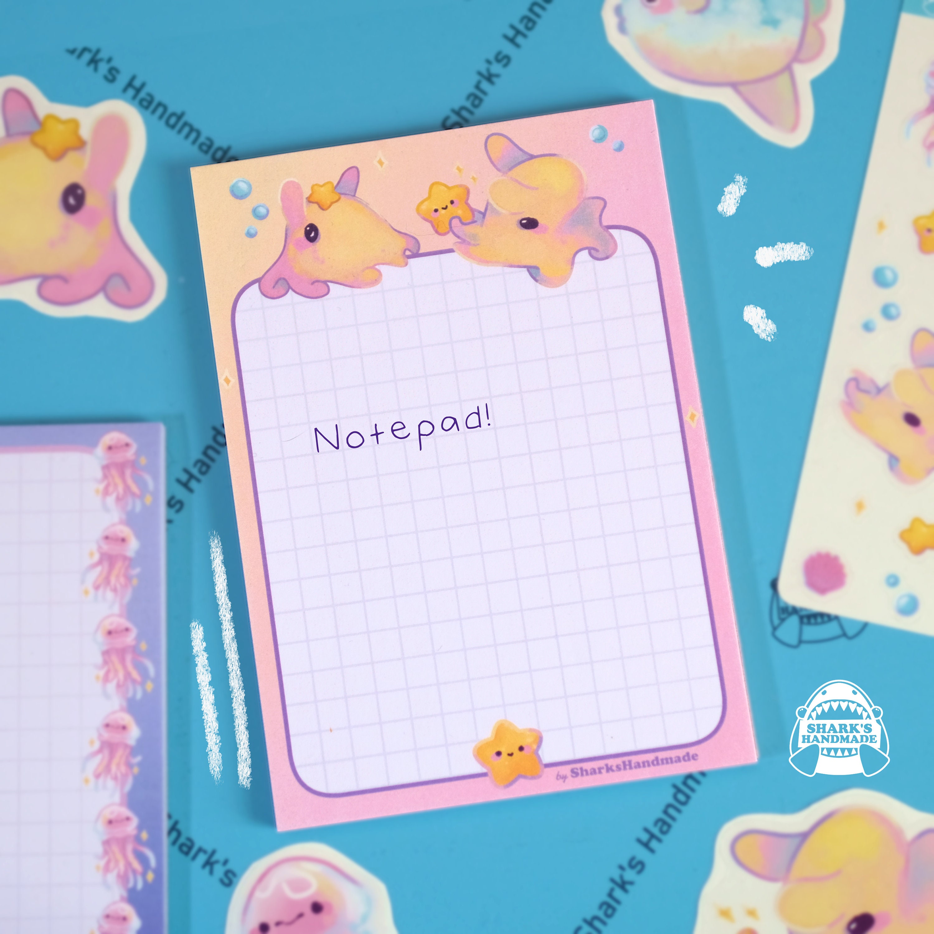 Dumbo Octopus Notepad Deep Sea Creatures Ocean Cute Animal Stationery ...